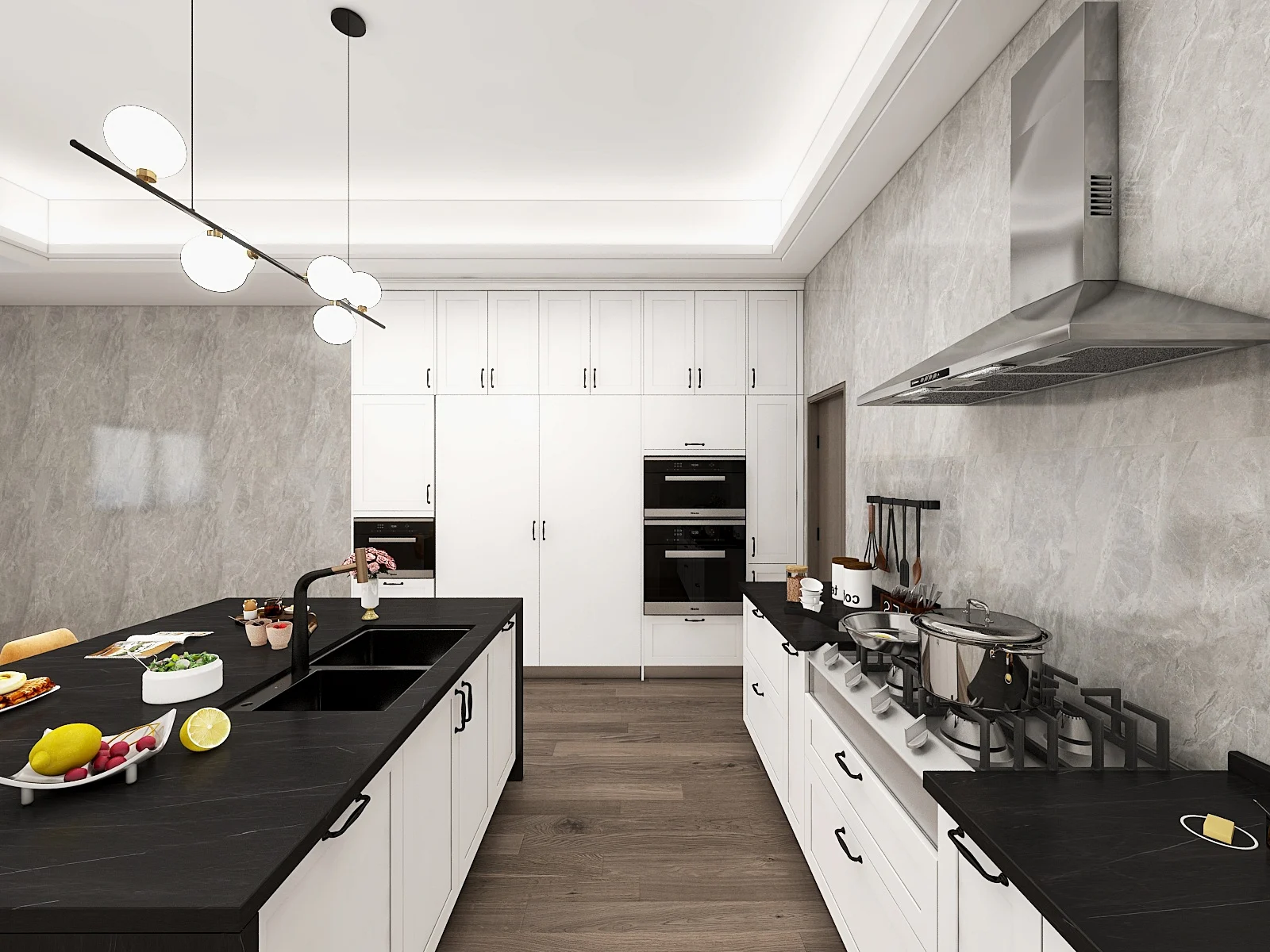 Whole House Modern White Cabinet Customized Home Case, Mississauga ...