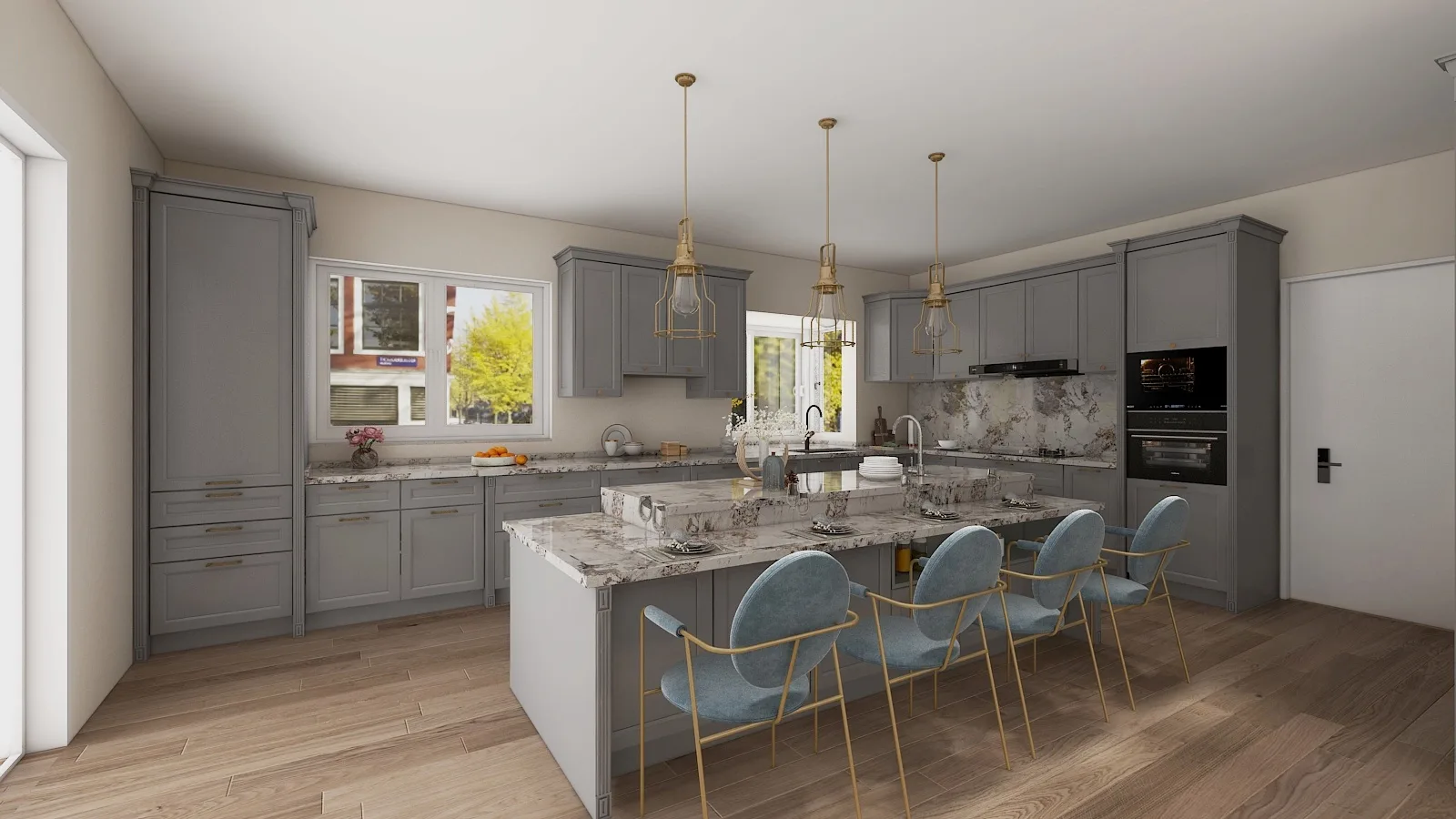 Modern Shaker Cabinet Customized Home Case, San Francisco, USA ...